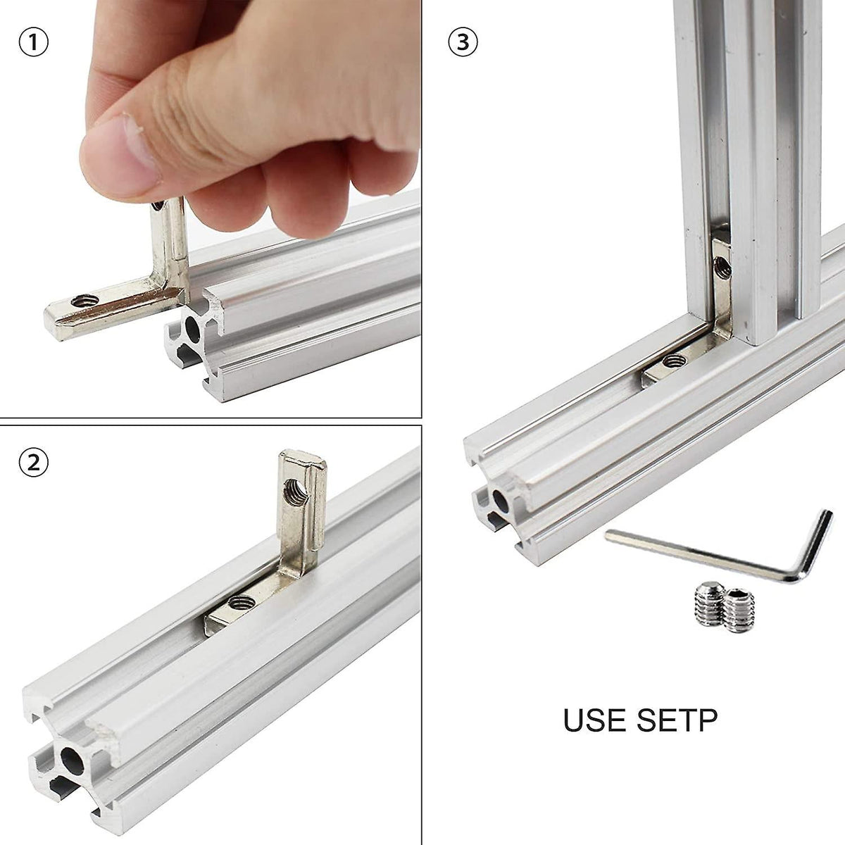 Internal Corner Joint Bracket for 20 Series Aluminum Profile – Voltaat