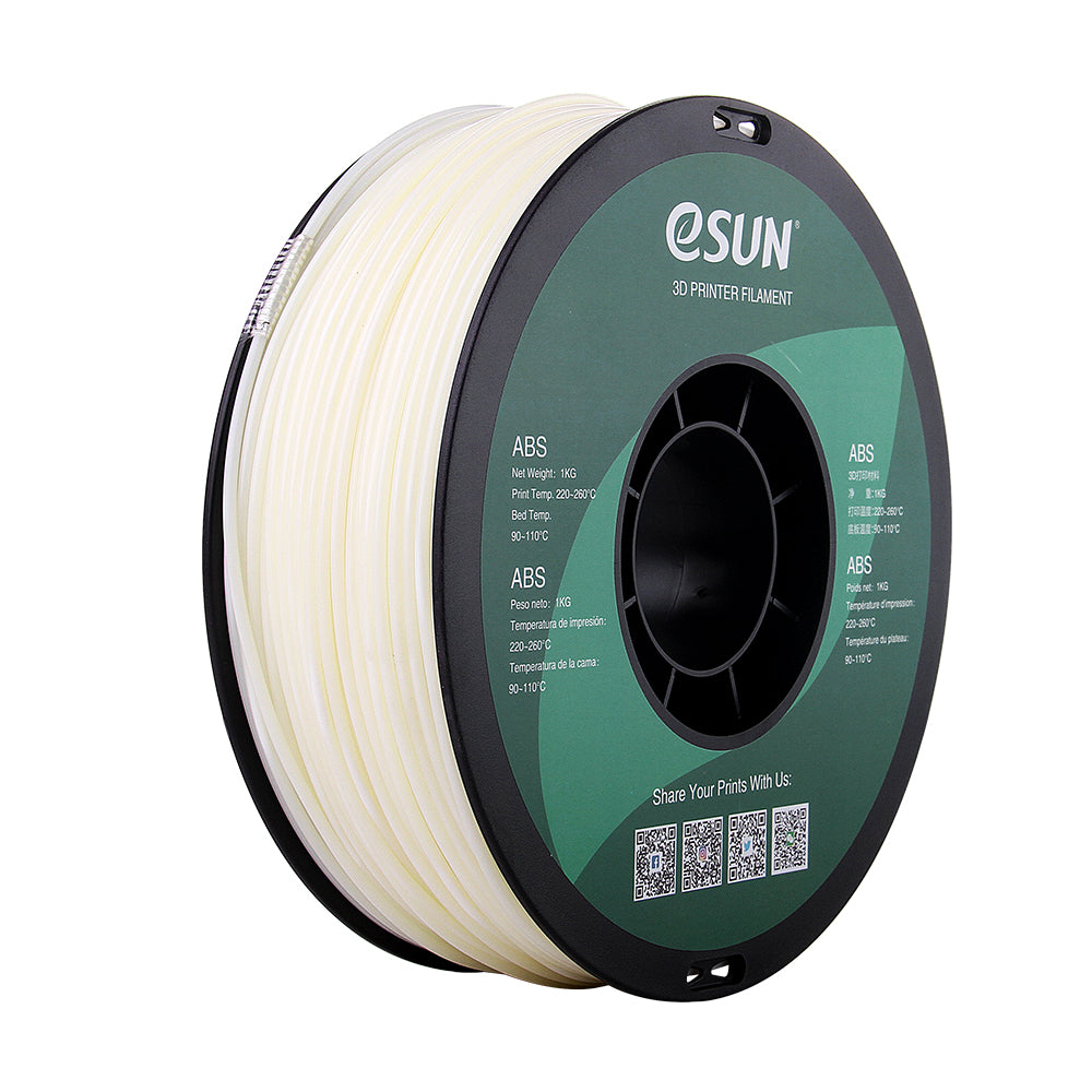 eSun White ABS Filament - 1 KG - 1.75 mm – Voltaat