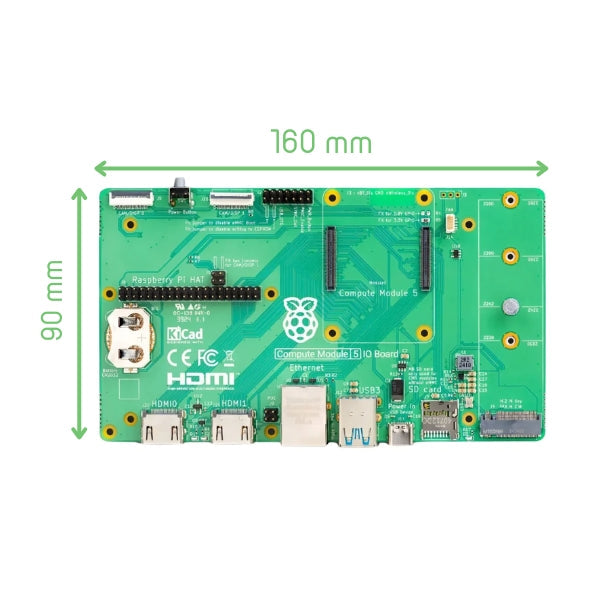 Raspberry Pi Compute Module 5 IO Board – Development Carrier Board ...