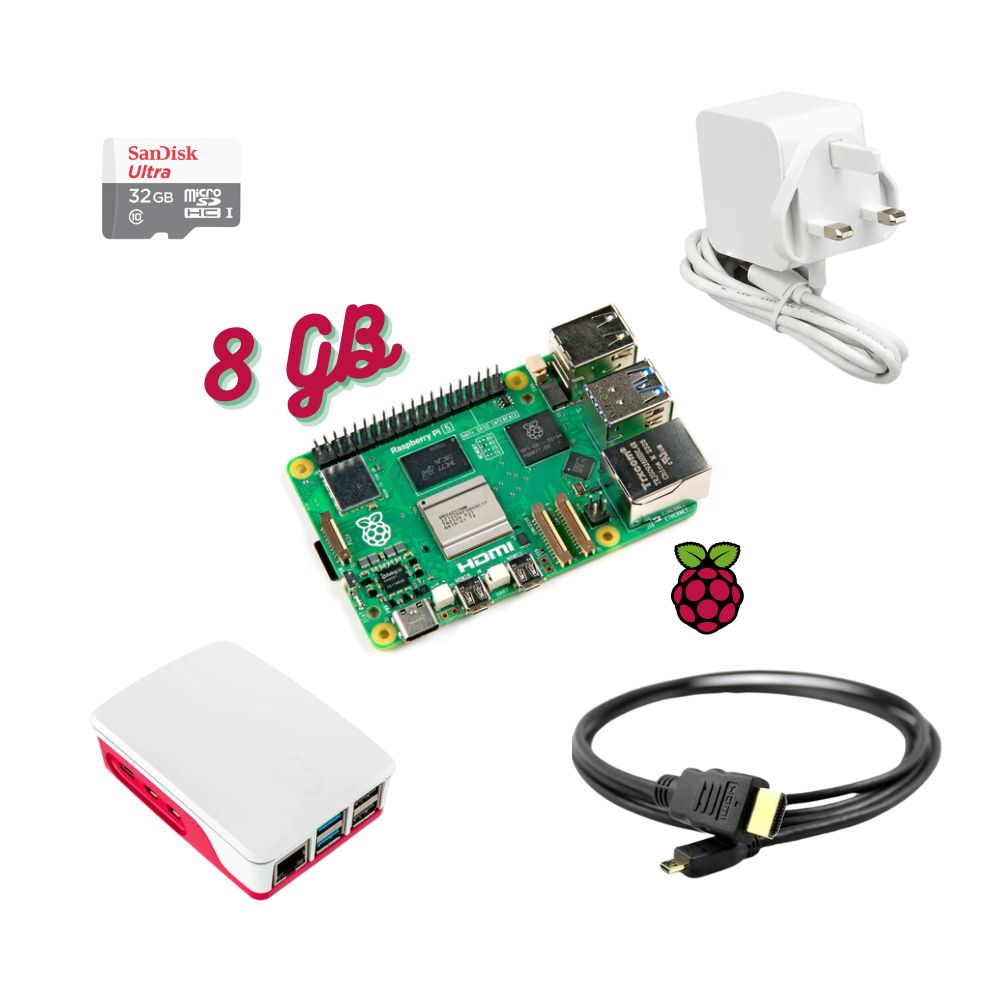 Raspberry Pi 5 Basic Kit – Single Board Computer Starter Set – Voltaat