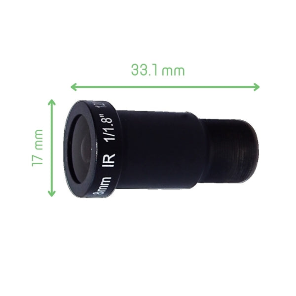 Raspberry Pi High Quality Camera Portrait Lens – 12MP, 8mm M12 Mount ...