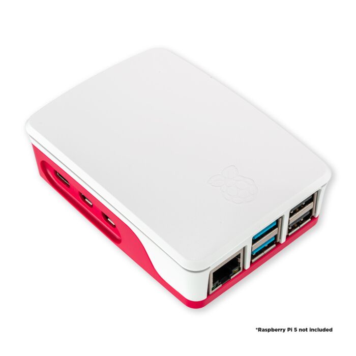 Raspberry Pi Case for Pi 5 Red/White – Voltaat