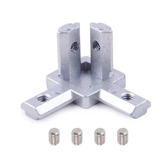 Internal 3 Way End Bracket for 20 Series Aluminum Profile – Voltaat