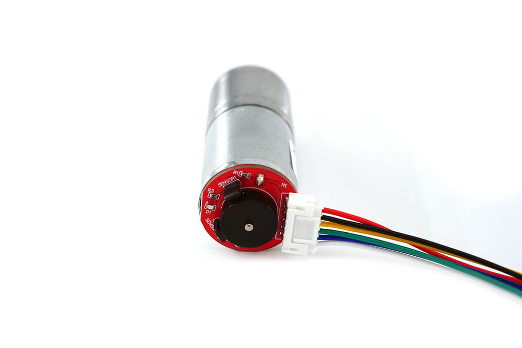 Geared Brushed DC Motor with Encoder (12V 130RPM) – Voltaat