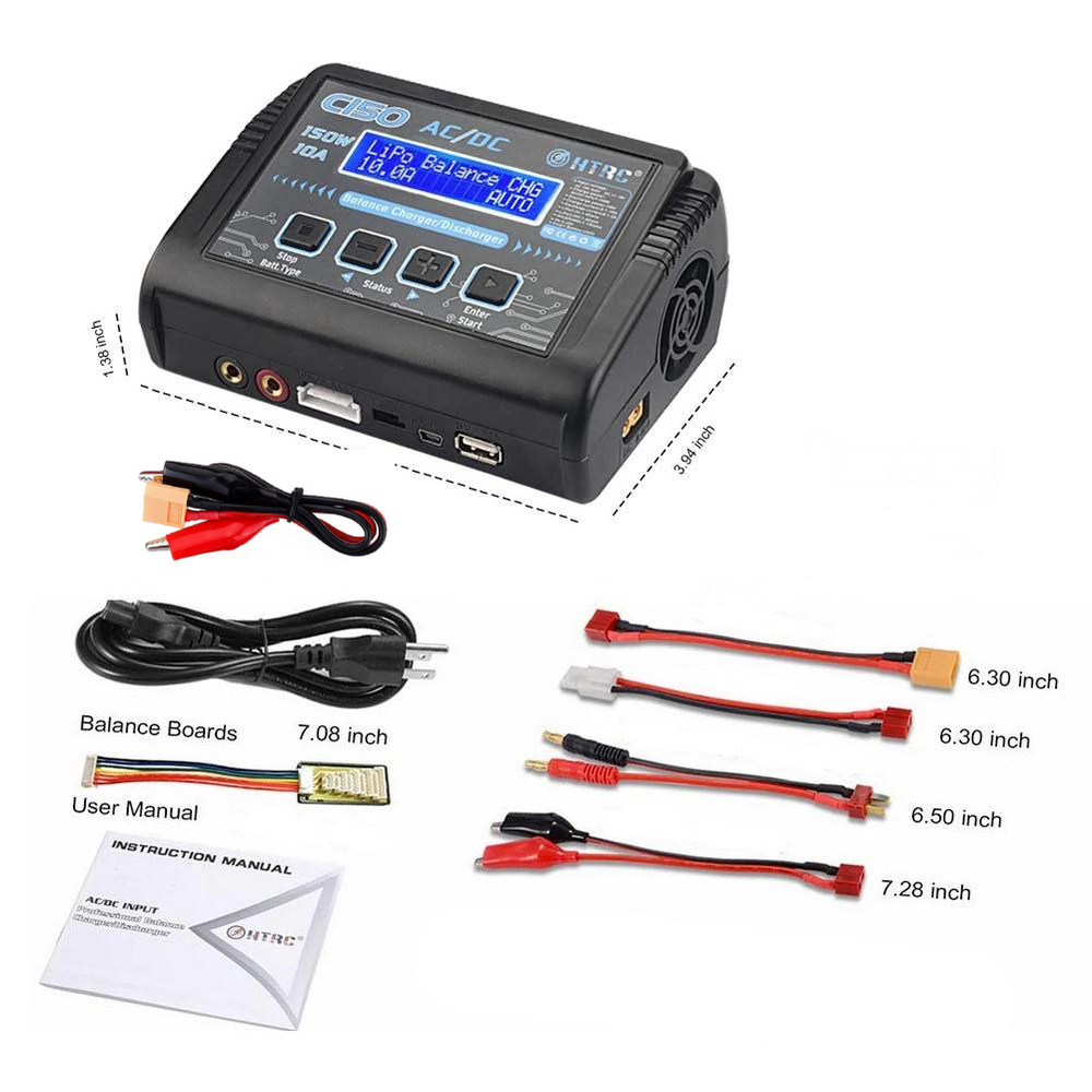 HTRC C150 Battery Balance Charger/Discharger (10A/ 150W) – Voltaat