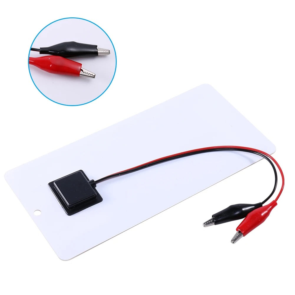 12V 10W Solar Panel (250x120mm) - Alligator Clips – Voltaat