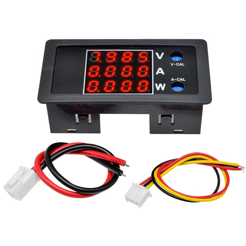 100V 10A DC Watt Meter with Voltage Current Power Display – Voltaat