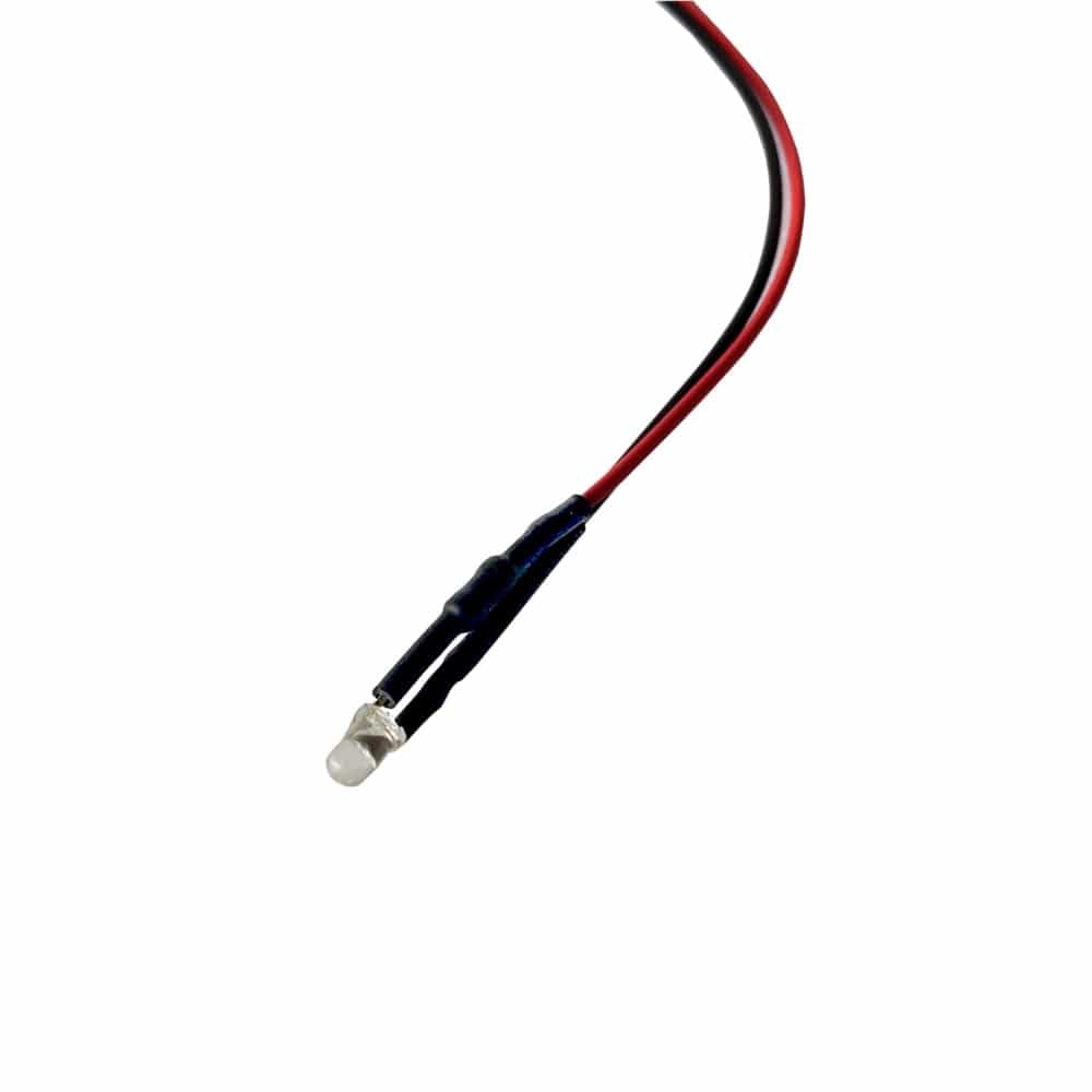 12V Pre-Wired LED – 3mm/5mm with Built-in Resistor – Voltaat
