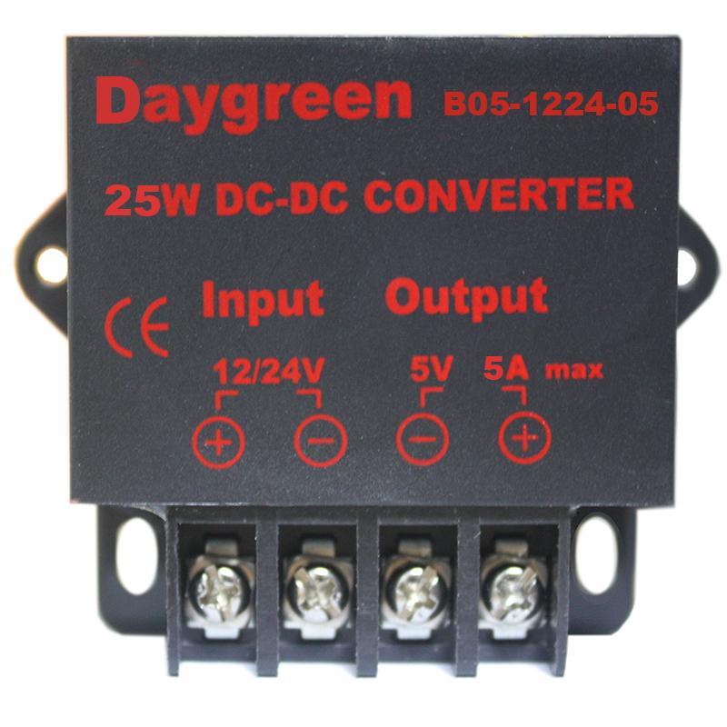 24-12V to 5V DC-DC Step Down (Buck) Converter (5A) – Voltaat