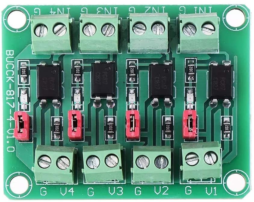 4 Channel Optocoupler Isolation Board – Voltaat
