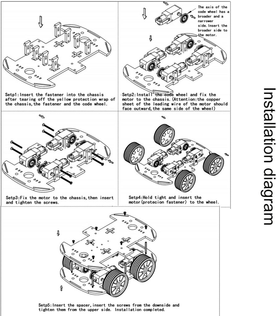 4 Wheel Arduino Car Kit – Voltaat