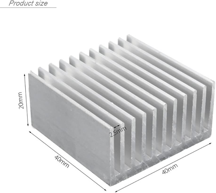 Aluminum heatsink (40x40x20mm) – Voltaat