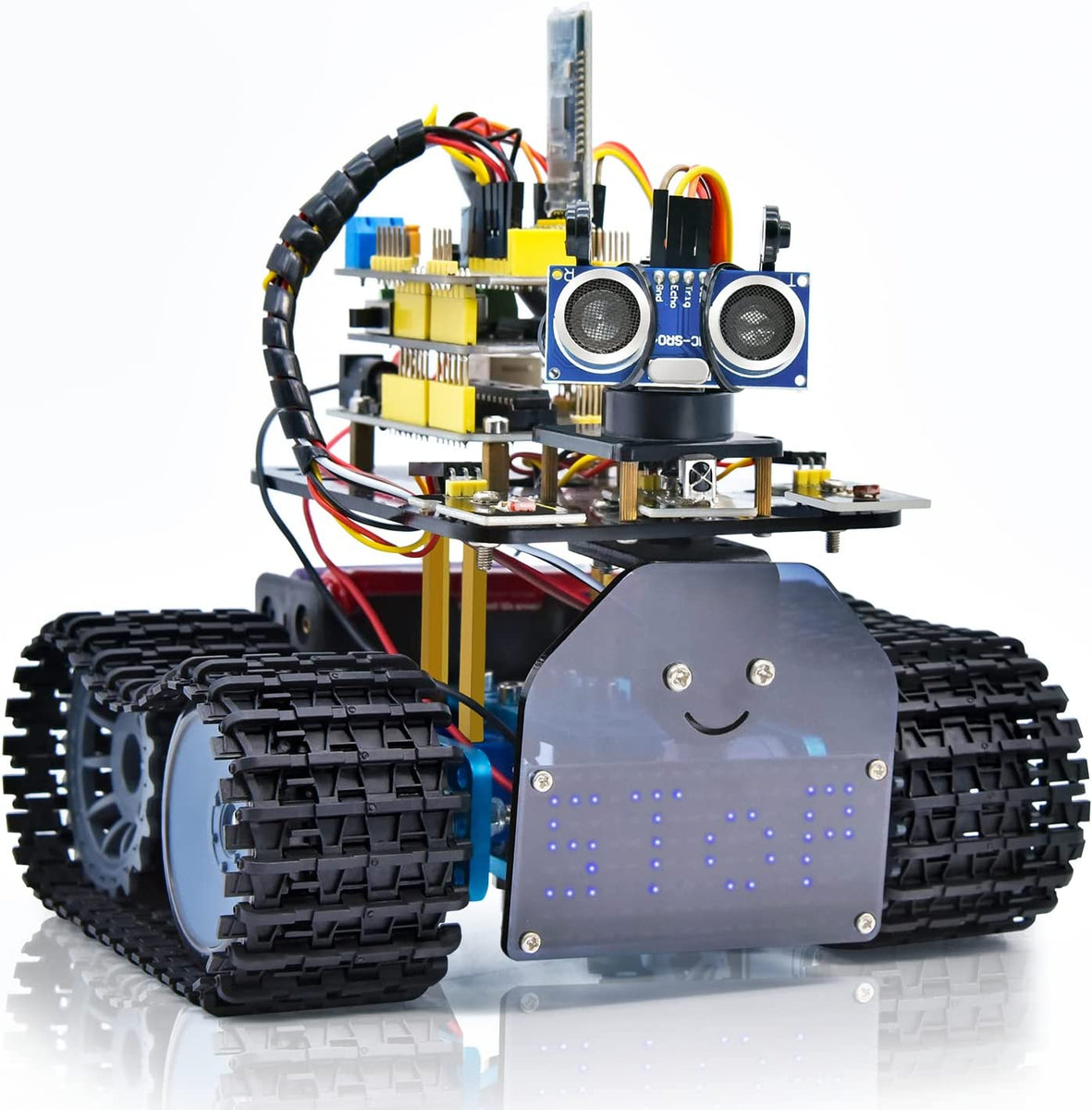 Keyestudio Arduino Tank Robot Car Kit – Bluetooth IR Control – Voltaat