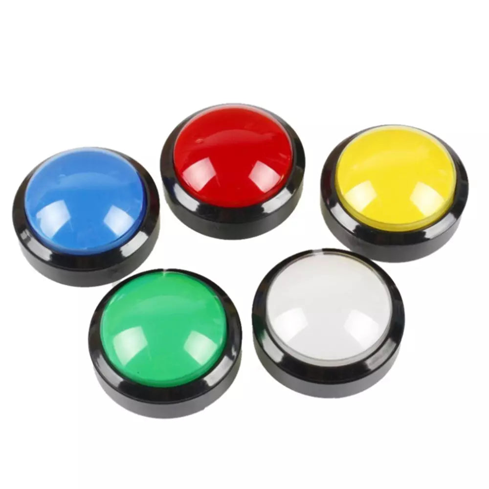 60mm Dome Illuminated Push Button – 12V LED Microswitch – Voltaat