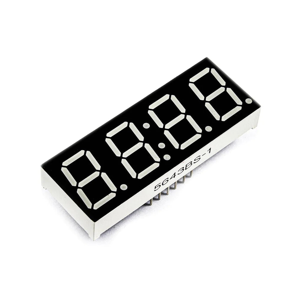 4 Digit 7-Segment display - Common Anode (0.36") – Voltaat